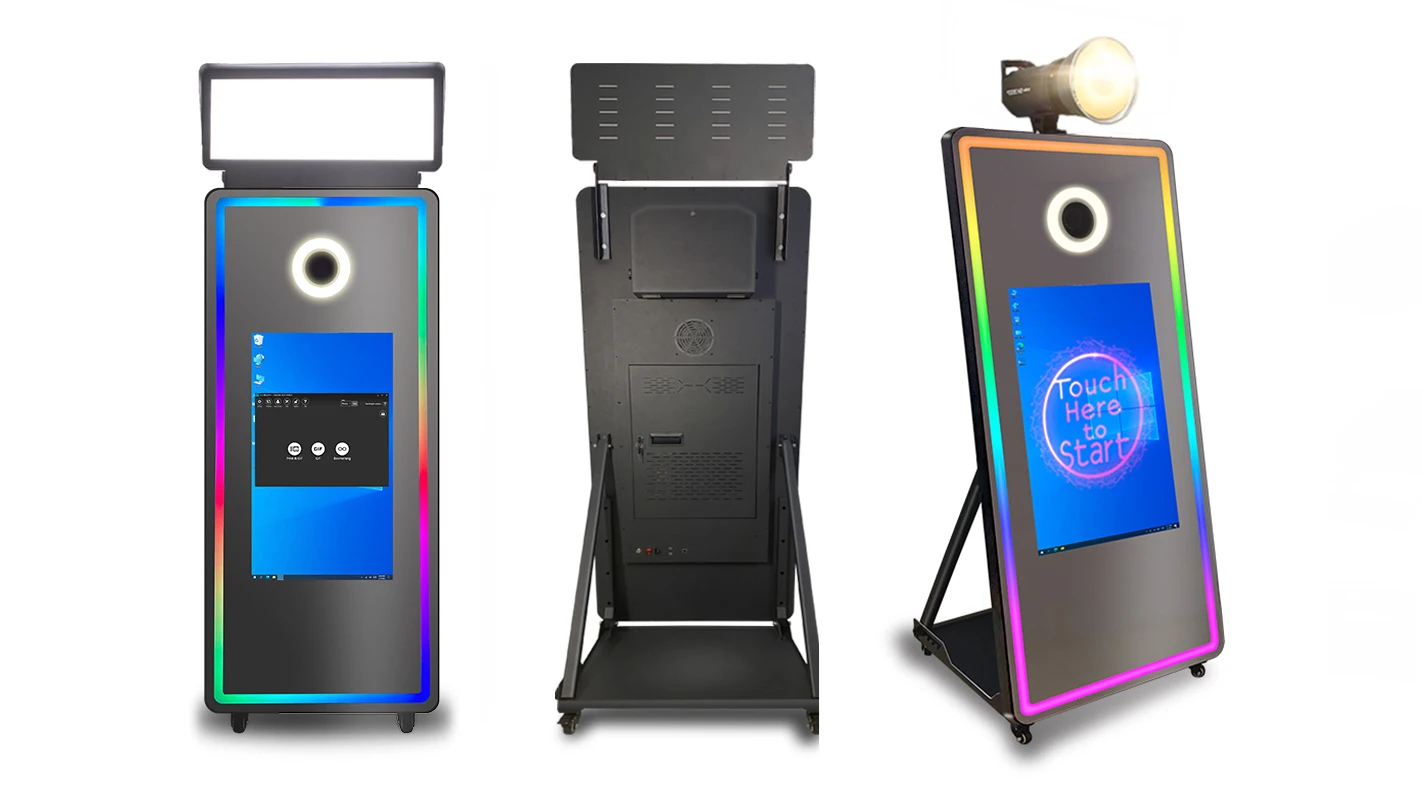 Hot Sale 65 Inch Selfie Magic Mirror Photo Booth Led Interactive Photo Mirror Booth Events ...