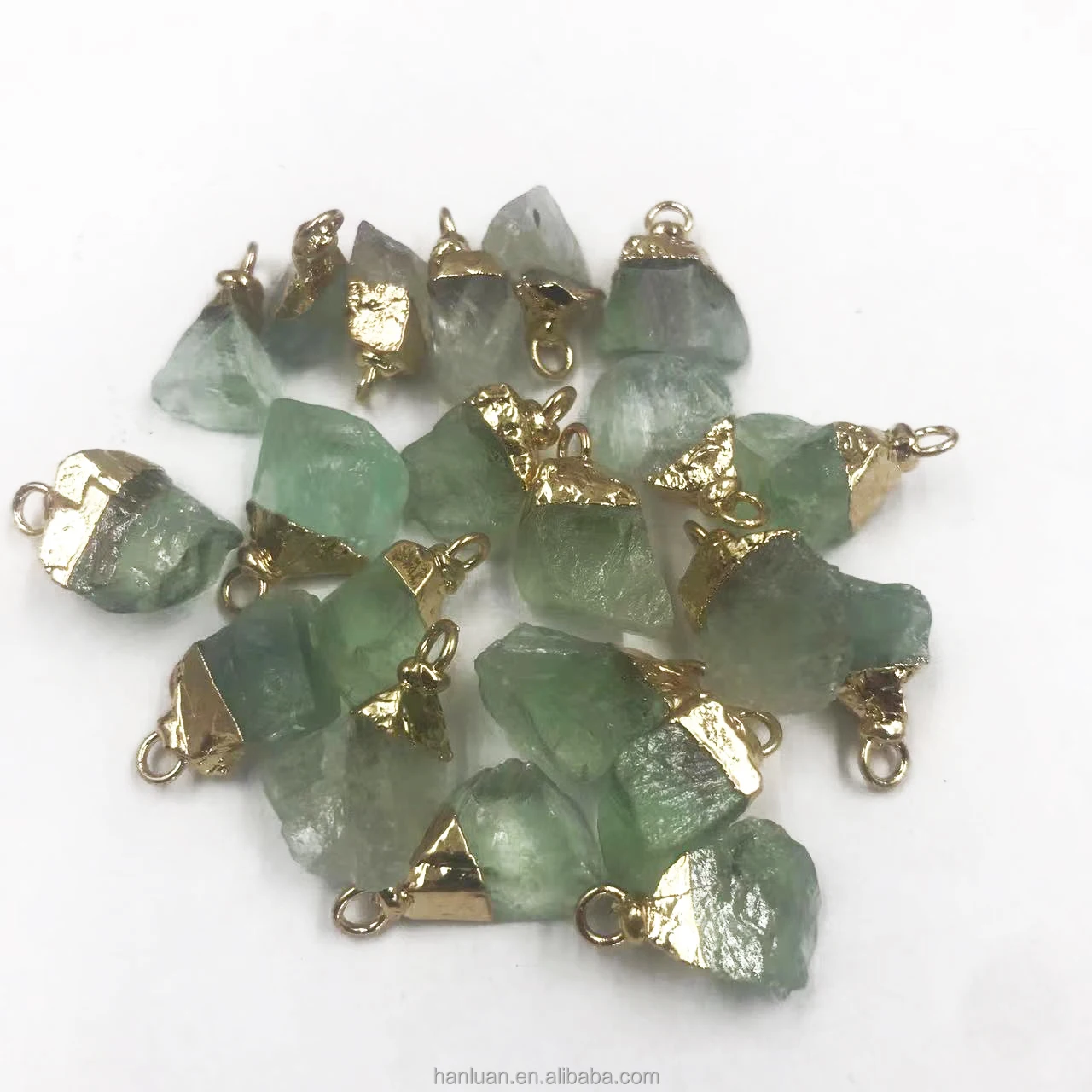 Irregular Stone Earring Necklace Pendant Raw Gemstone Charms