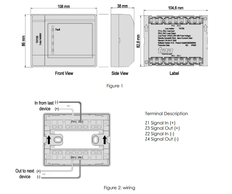 TNA LPCB Certificate - Addressable Fire Alarm System Isolator Module
