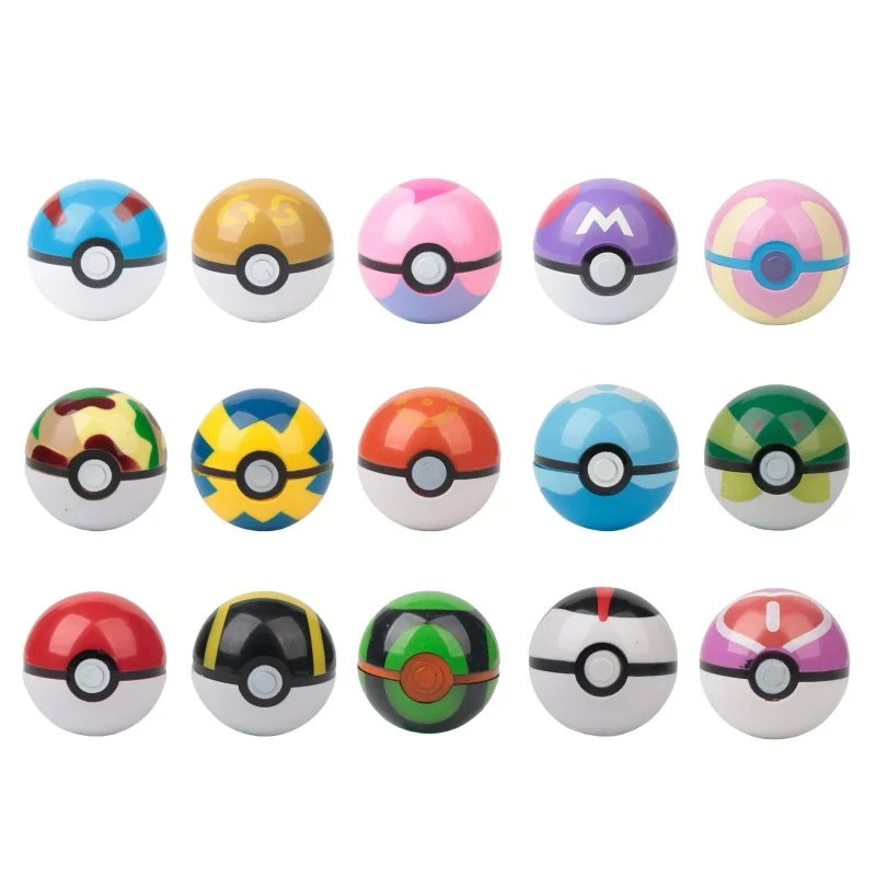 Bj Hot Anime Pokemoned High Quality 7cm Poke Mon Balls With Figurine ...