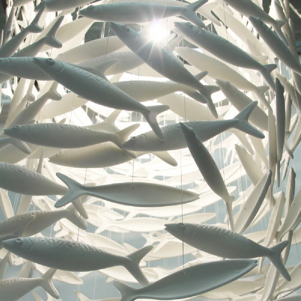 Customizable Modern Fish Shaped Indoor Lamp Decorative Led Ceiling ...