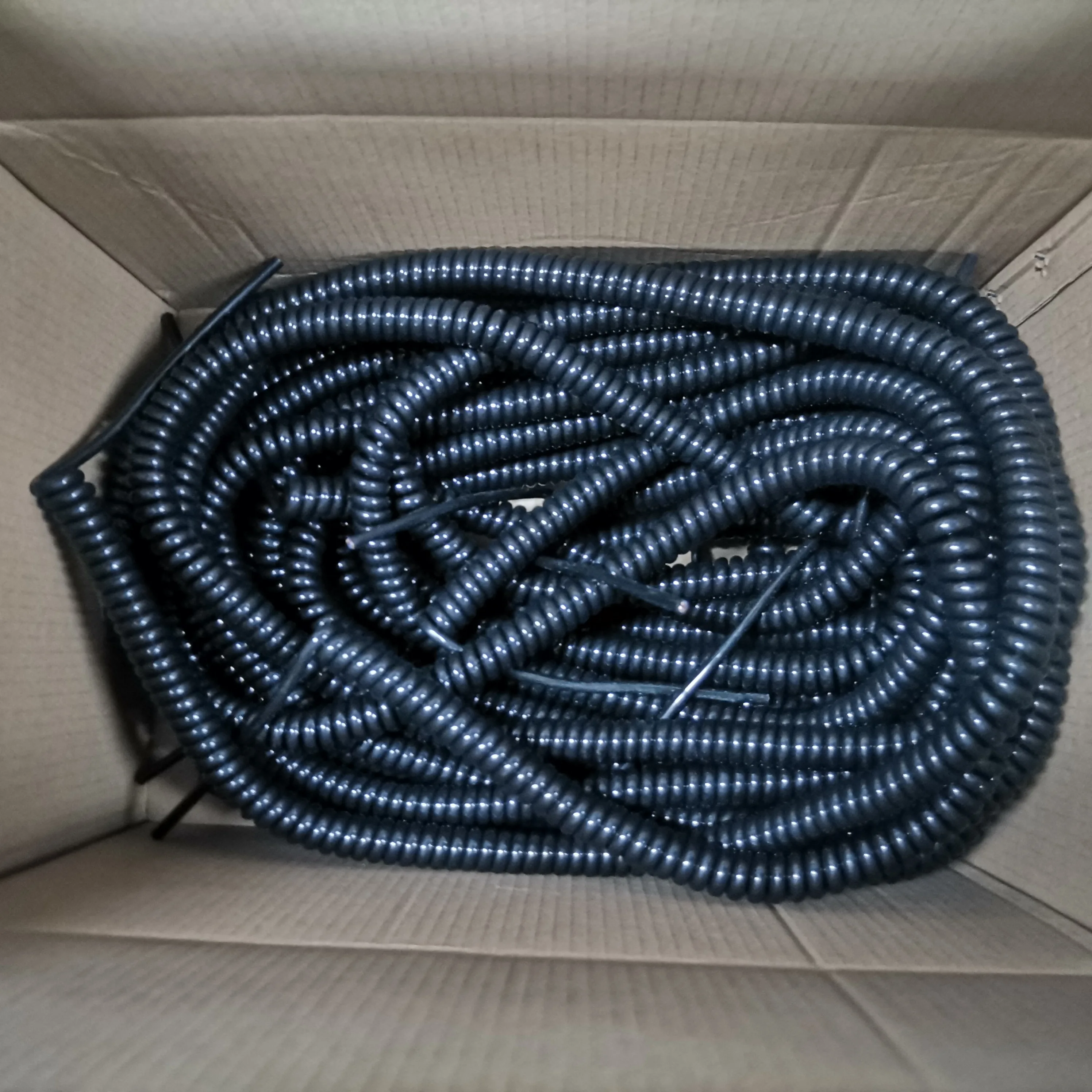 5 Cores 18awg Medical Devices Spiral Cable Medical Use Spring Wire ...