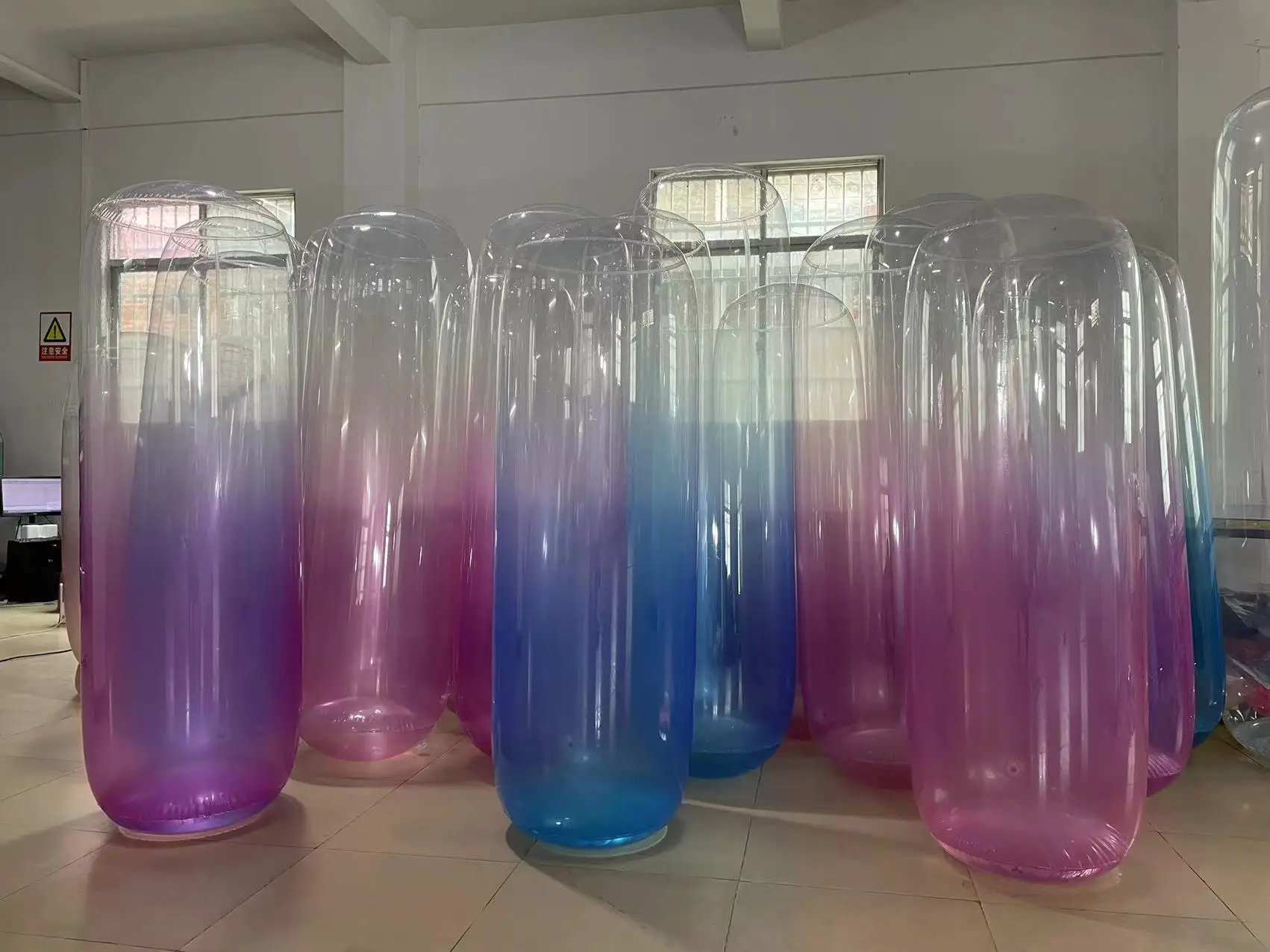 BOYI Transparent Balloon PVC Inflatable Coumn Balloon Pvc Column ...
