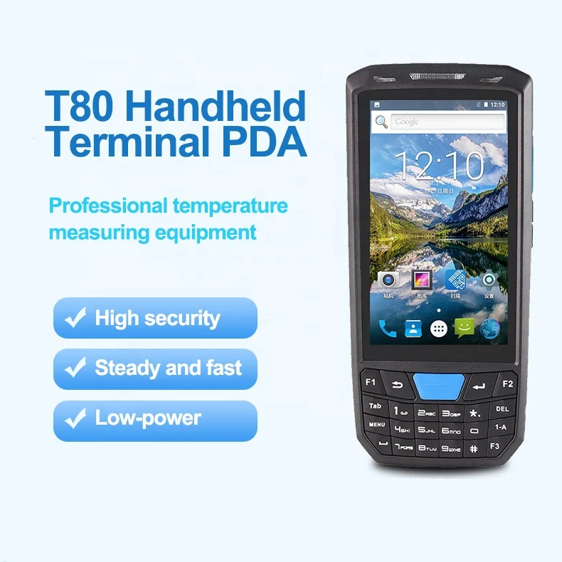 T80 Portable Pda Barcode Scanner Android Handheld PDA Handheld Terminal ...