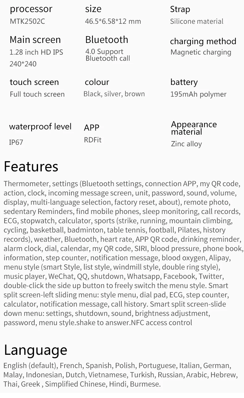 Warehouse Smart Watch Gen3 With Nfc Fitness Watch For Women Men ...