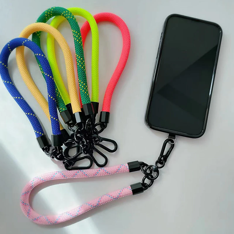 Universal Adjustable Crossbody Nylon Neck Strap Tether Patch Mobile ...