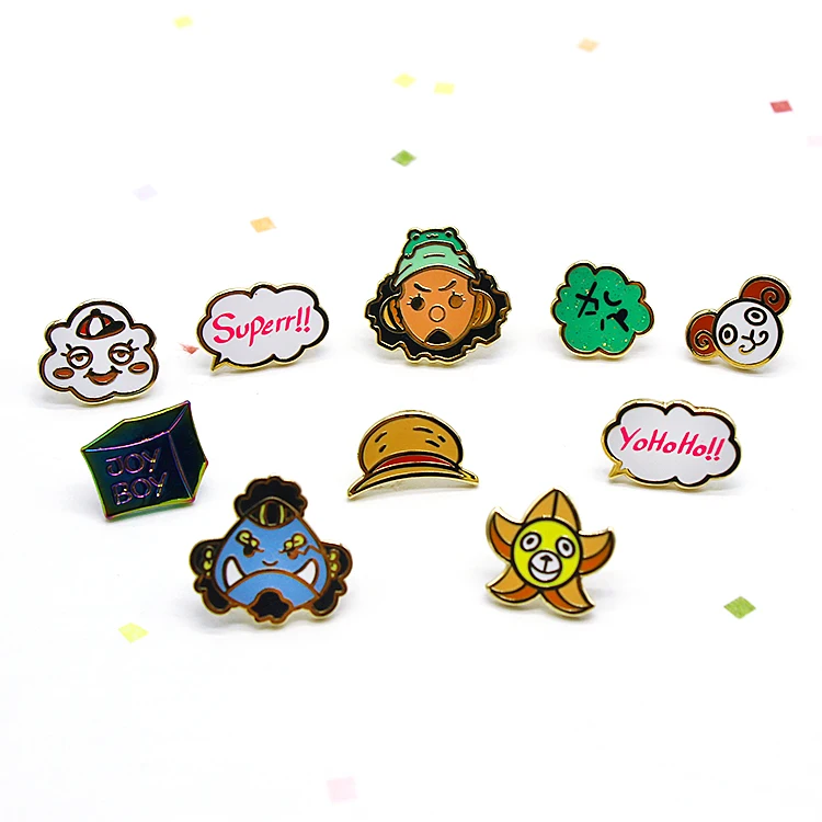 Custom Glitter Hard Enamel Pin Soft Enamel Lapel Pin Cartoon Metal ...