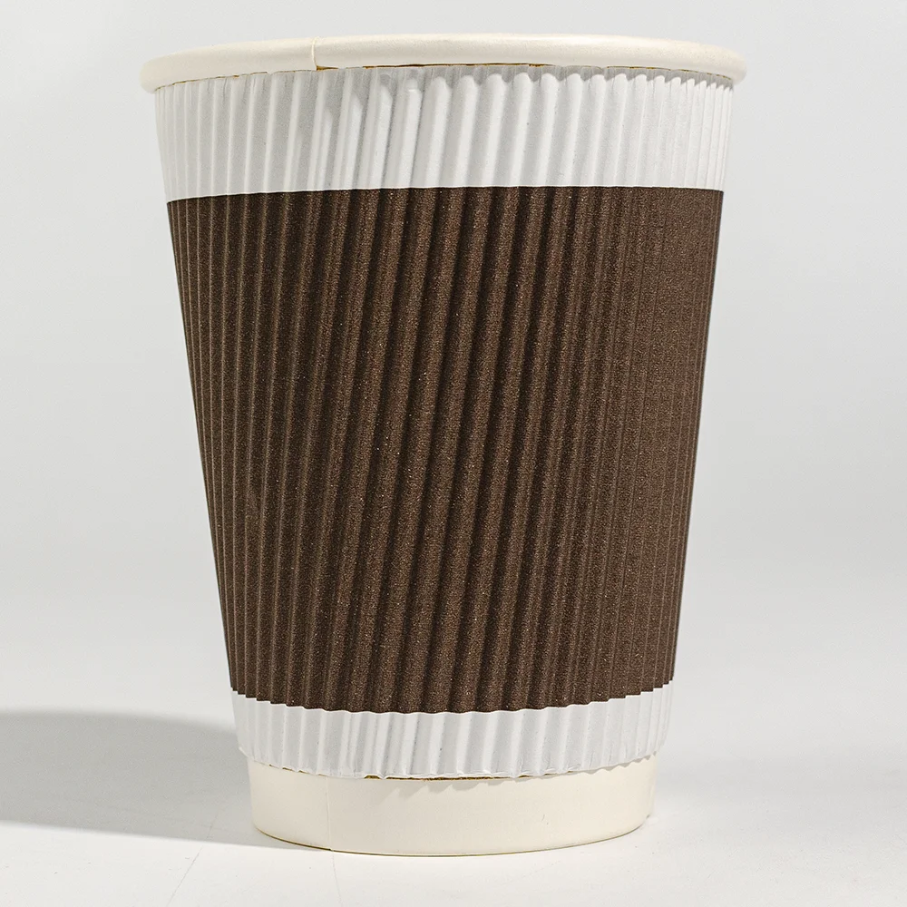 Corrugated Wallpaper Cup Disposable Environmentally Friendly ...