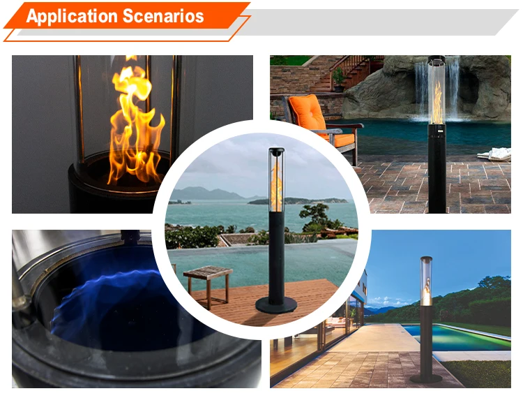 Outdoor Pellet Stove Fireplace Wood Stove Patio Heater for Use in the ...
