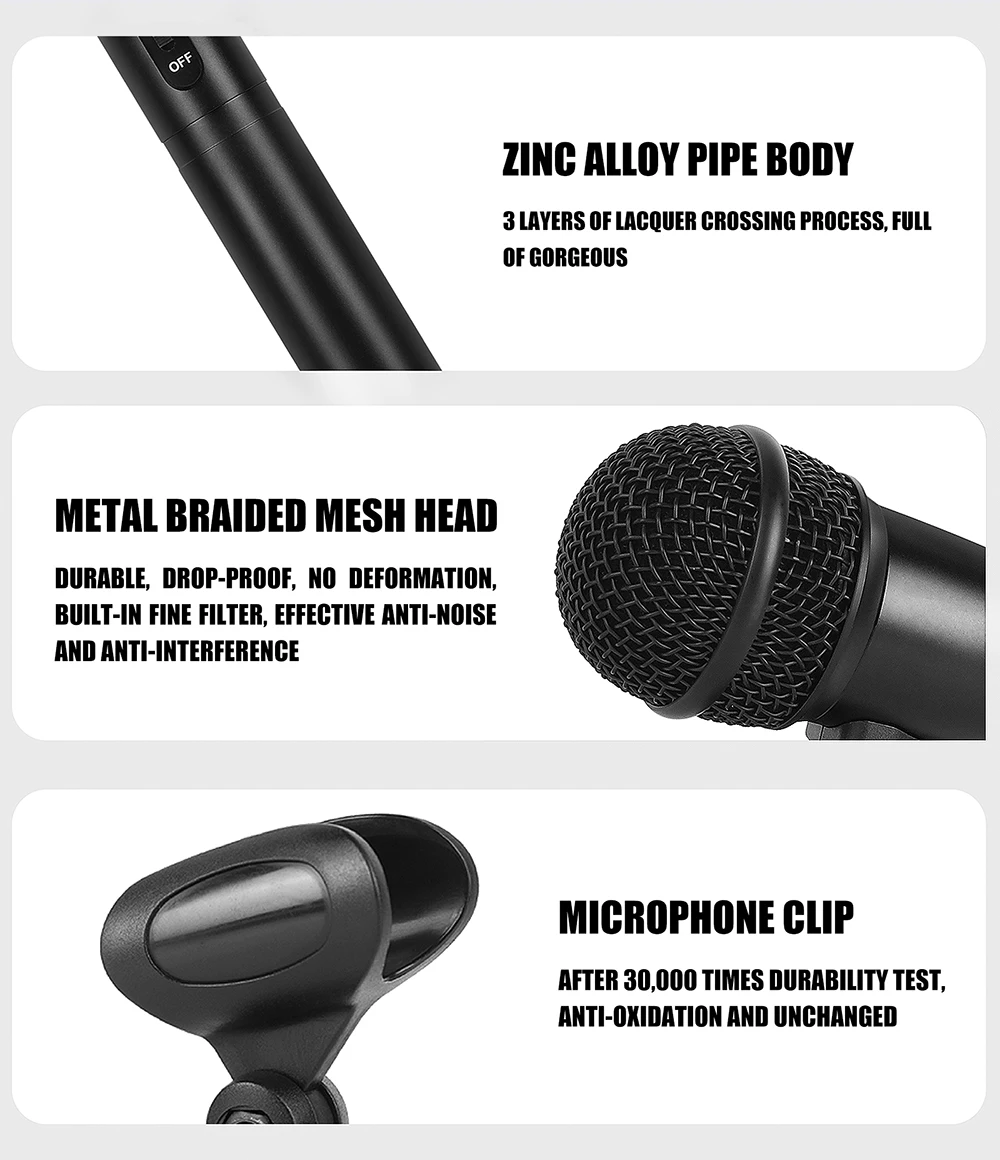 MI7 Drum Mic Kit - Premium Wired Dynamic Microphones