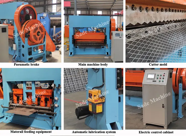 Plc Expanded Metal Fence Mesh Machine Expanded Metal Mesh Machine ...
