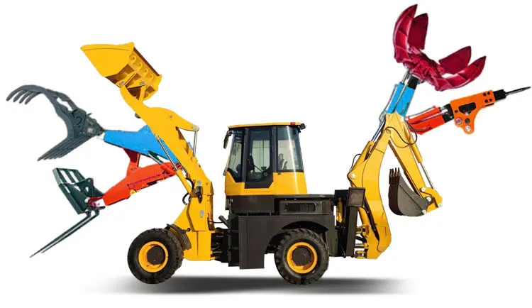 Tractor Backhoe Excavator Mini Tractor Front End Compact Backhoe Loader ...