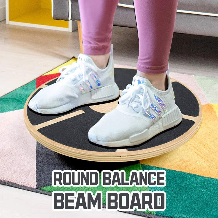 Wooden Wobble Balance Board Core Strength Exercise Fitness Accessory ...