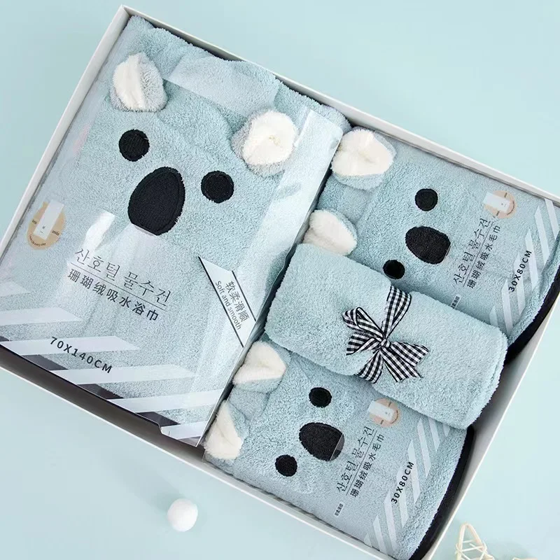 Custom Logo Quick Dry 4 Piece Bath Towel Set Soft Touch Hand Face ...