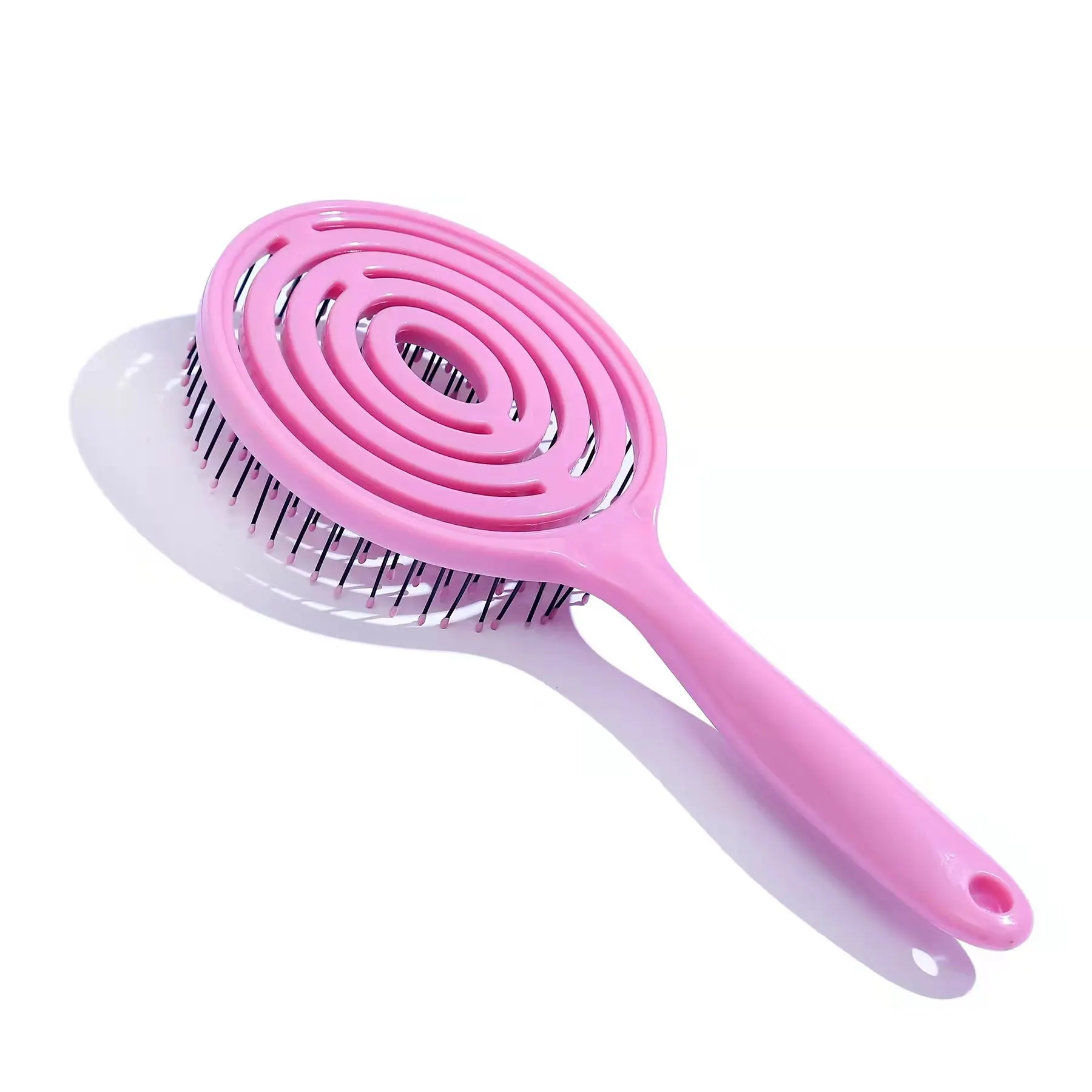 Lollipop Round Beauty Styling Comb Detangle Hair Brush Abs Hollow ...