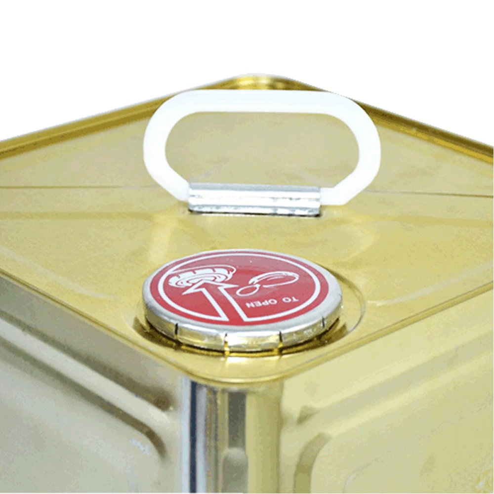 20L Metal Oil Tin Can with Plastic Spout - Ideal for Cooking Oil ...