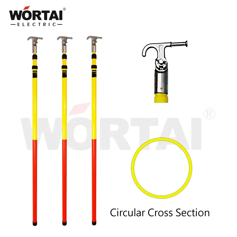 Circle Telescopic Hot Stick - High Voltage Insulation Tool