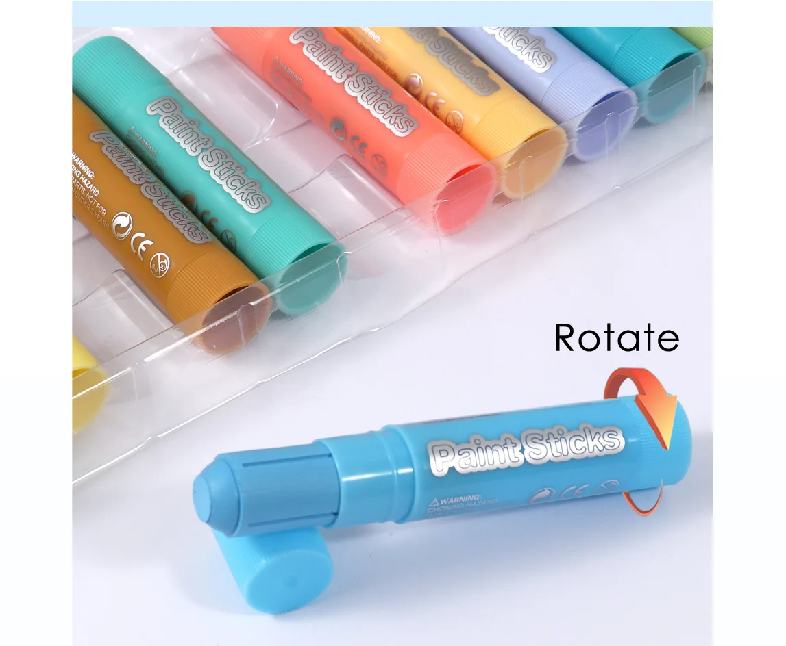 Foska Macaron Color Paint Crayon - 6/12 Colors for Drawing