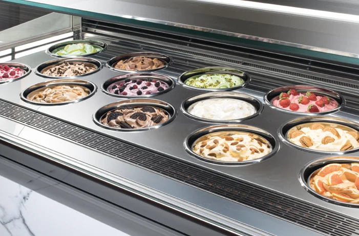 Prosky Pozzetti Gelato Showcase - Elegant Display Solutions