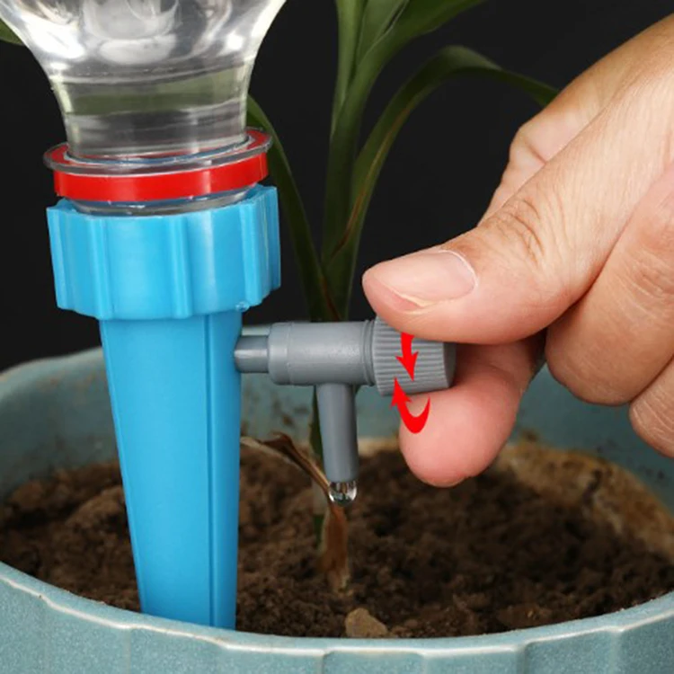 Plant Self Watering Spikes Adjustable Automatic Water Drip Tool with ...