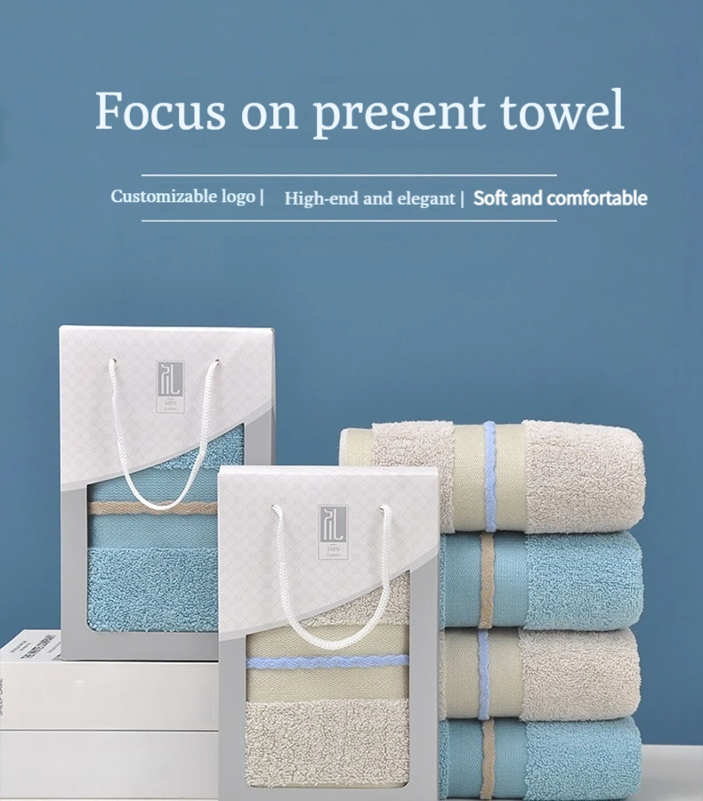 Gift Towel - High-End 120g Cotton Towel with Custom Embroidery