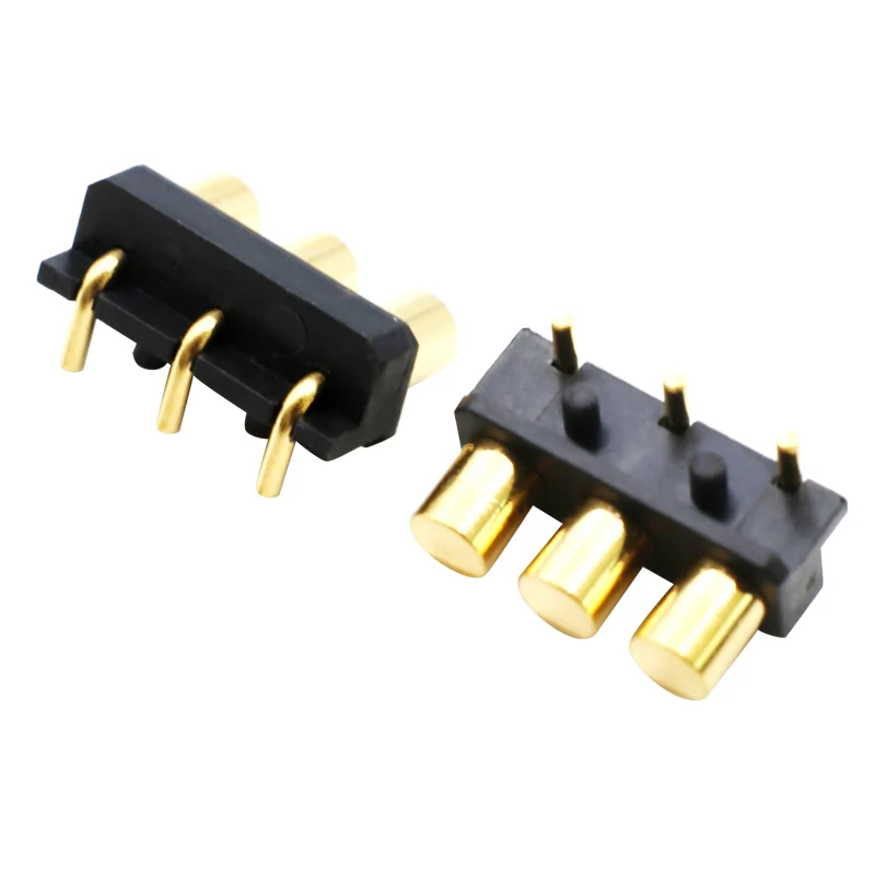 3 Pins SMT Spring Loaded Pogo Pin Connector For PCB USB Charger Battery