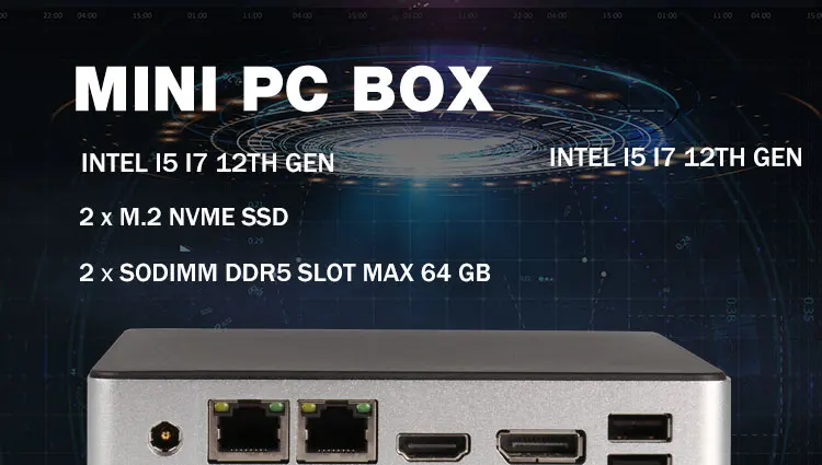 12th Gen Nuc Mini Pc I9 9800h I7 1280p Win10\/win 11 Hdml Mini Dp 4k ...