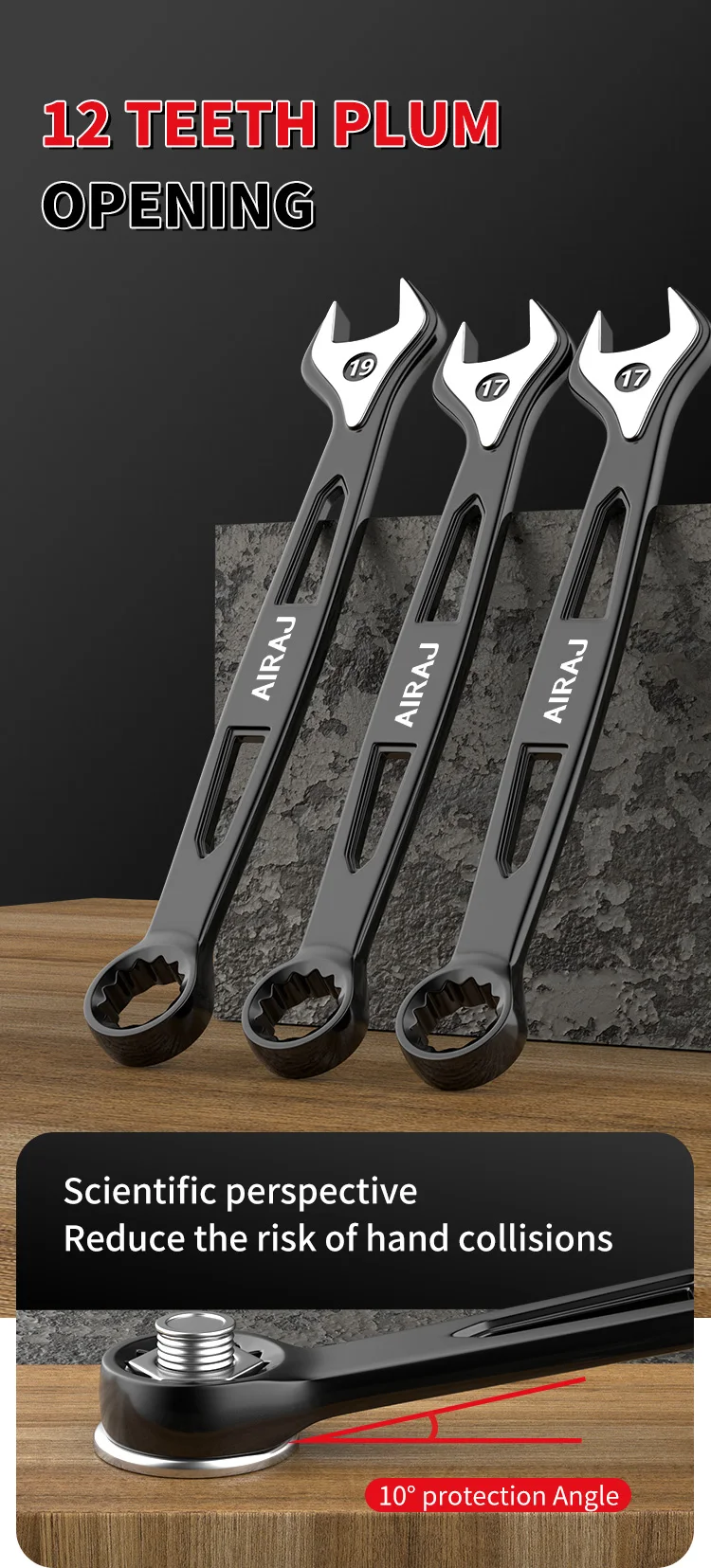 Double-ended Plum Blossom Wrench Set - 6-32mm Auto Repair Tools