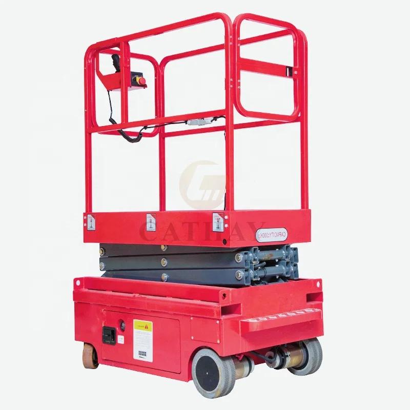 6~14m Hydraulic Mobile Platform Scissor Rental Semi Electric Movable ...