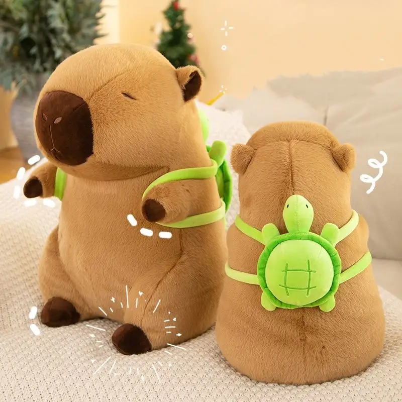 Capybara Plush Simulation Brown Capibara Anime Fluffty Toy Kawaii ...