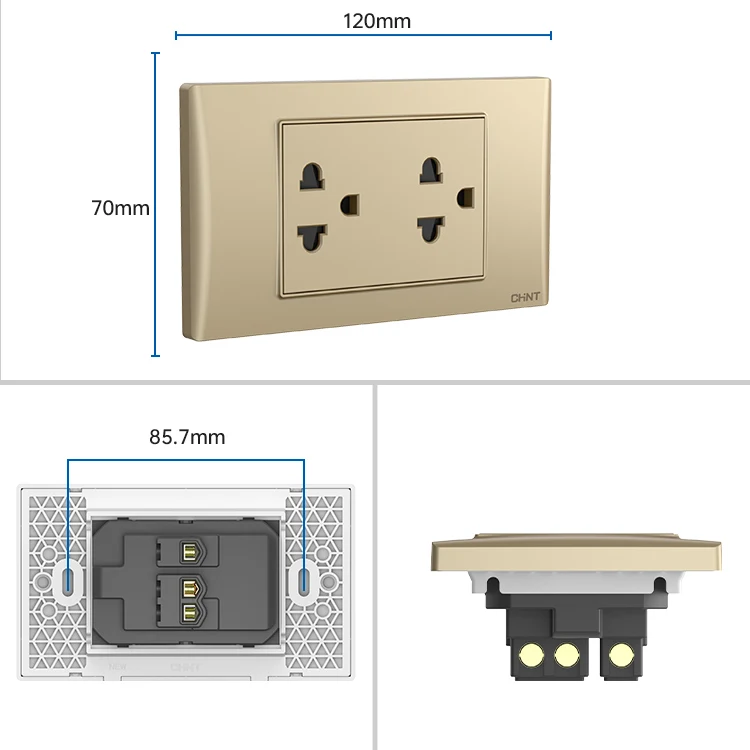 CHINT Electric Wall Socket Outlet 250V 16A Electrical Wall Sockets for ...