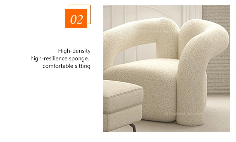 Sillones Lamb Sheep Wool Recliner Teddy Stuhl Lazy Sofa