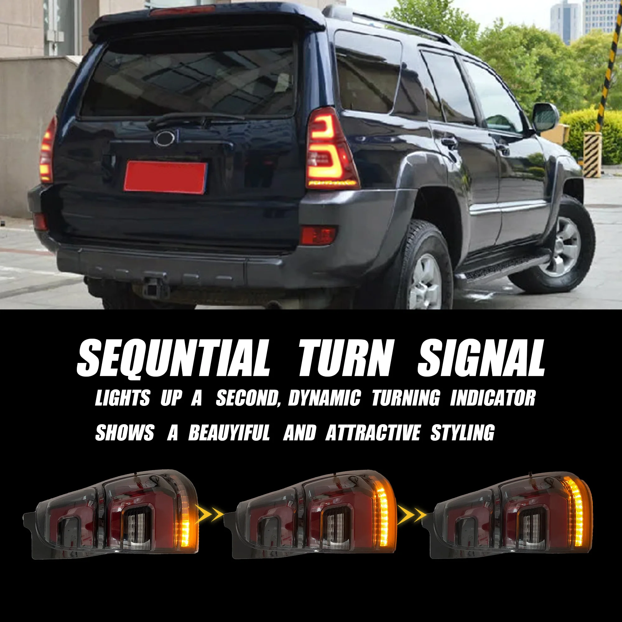For 4runner 4th Gen Toyota 2003-2009 4-runner Signal Drl Brake Reverse ...