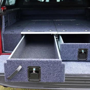 Factory Oem Aluminium Rear Drawers Sliding Black Storage Drawer System ...
