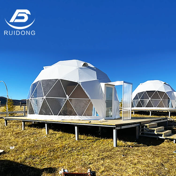 25M Large Galvanized Steel Structure Geodesic Dome Tent