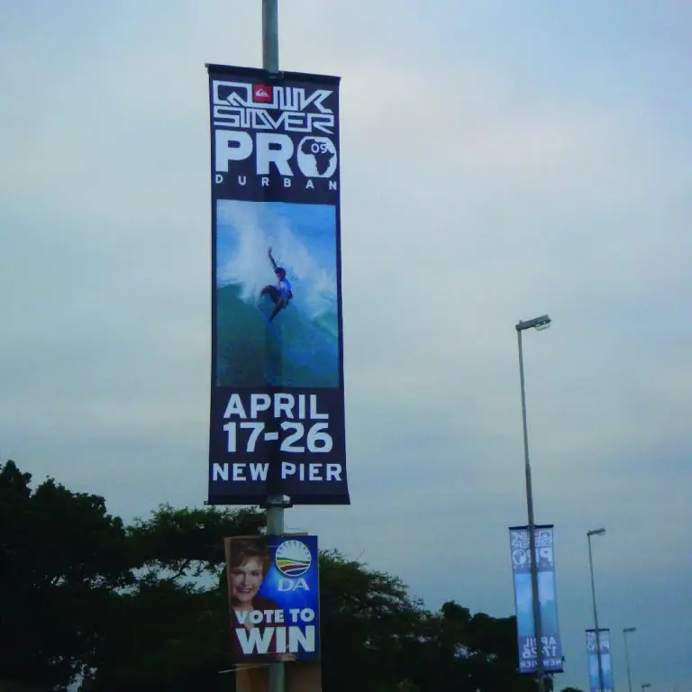 Street Outdoor Light Pole Advertising Flag Media Ads Kit