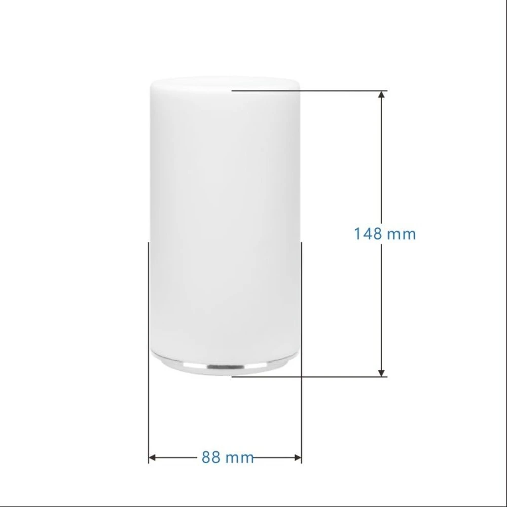 Led Rgb Desk Lamp Glass Material Bright Portable Table Lamp Night Light ...