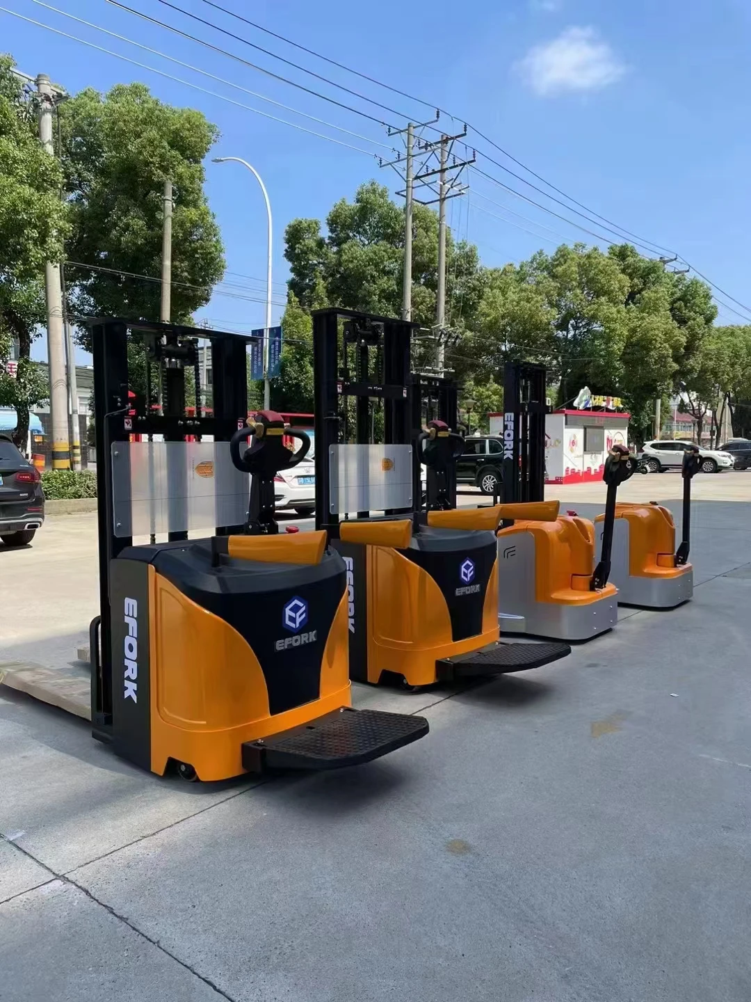 Efork Cdd Pallet Stacking Station Drive Forklift Pallet Stacker All ...