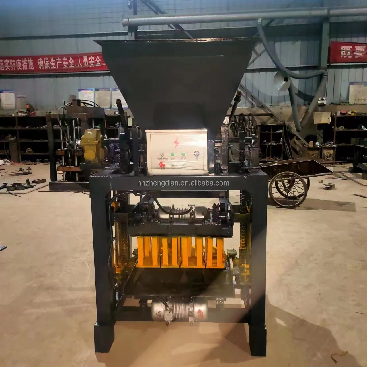Qtj4-35b Interlocking Concrete Block Machine/ Interlocking Brick ...