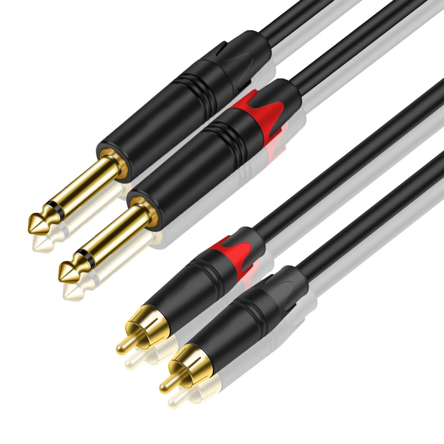 Unbalanced Cable 3.5mm 1/8 Inch To 6.35mm Plug 3.5mm To 6.35mm Stereo ...