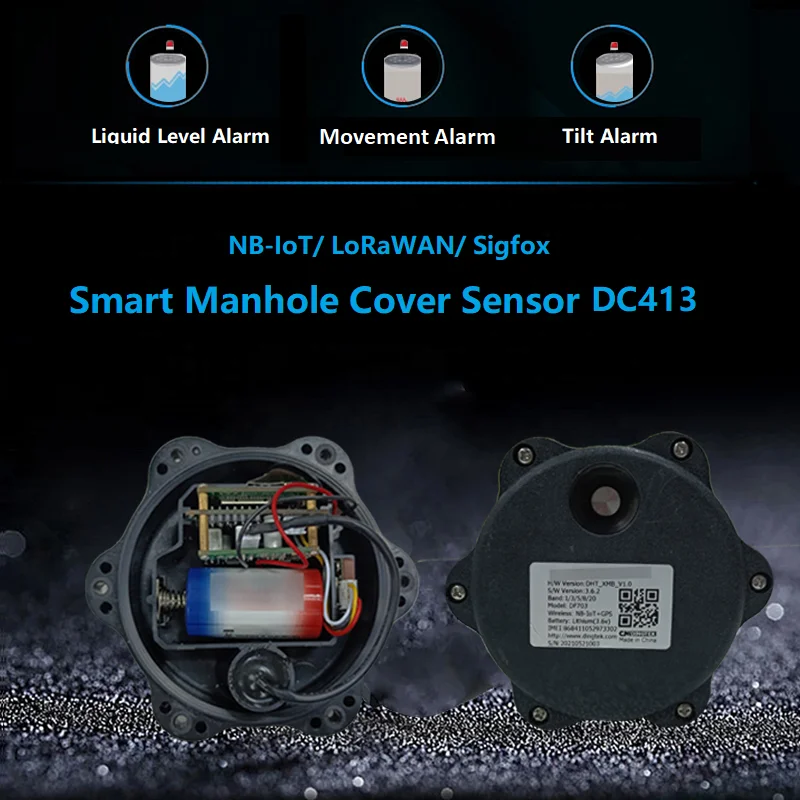 Lorawan Wireless Ultrasonic Level Sensor Manhole Sensor For Smart City ...