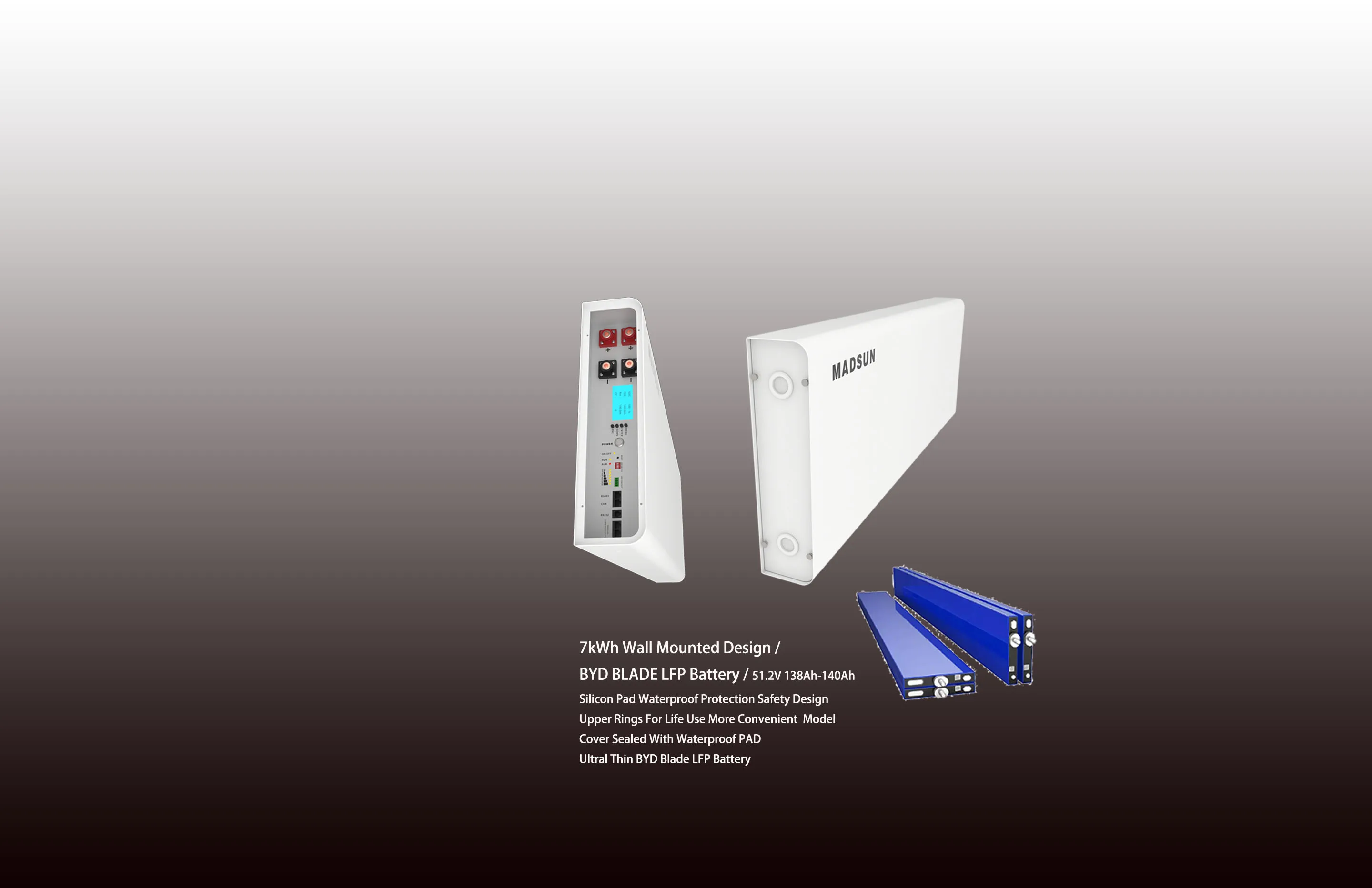 Madsun Wall Mount Model Byd Blade Battery Wall 7kwh Home Energy Storage ...
