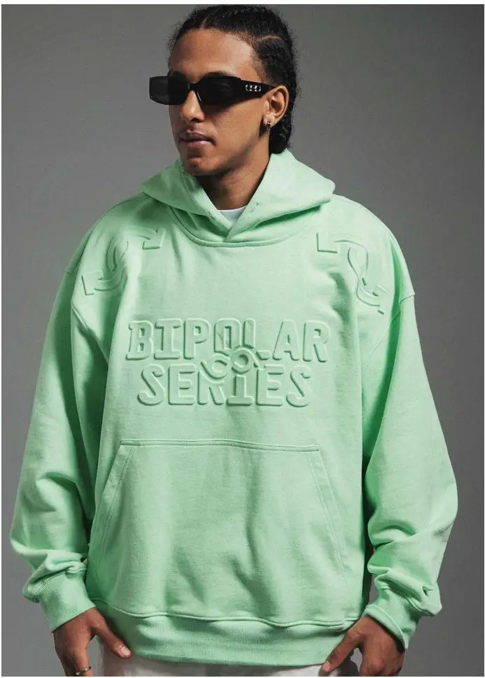 Wholesale Heavy Weight Custom 3d Embossed Mens Hoodies - Buy Heavy ...