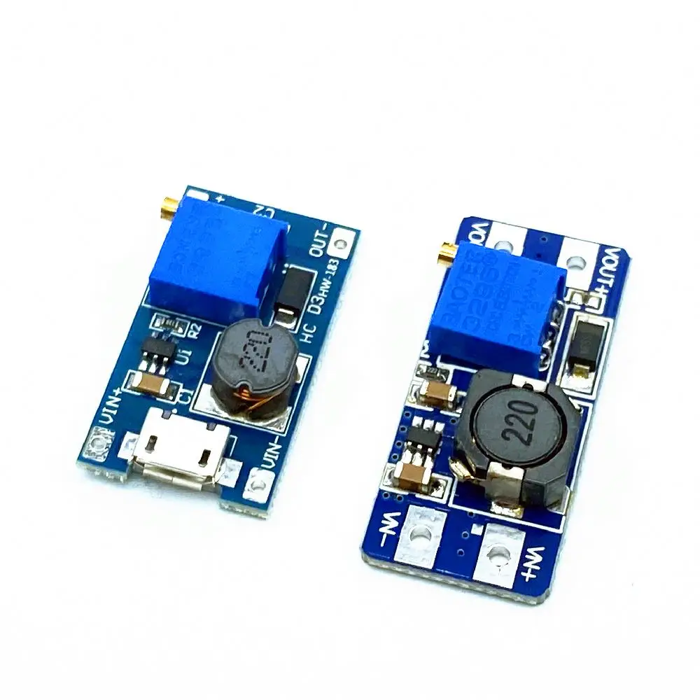 MT3608 Micro DC-DC Step Up Power Supply Converter Booster Module Boost Step-up Board MAX output ...
