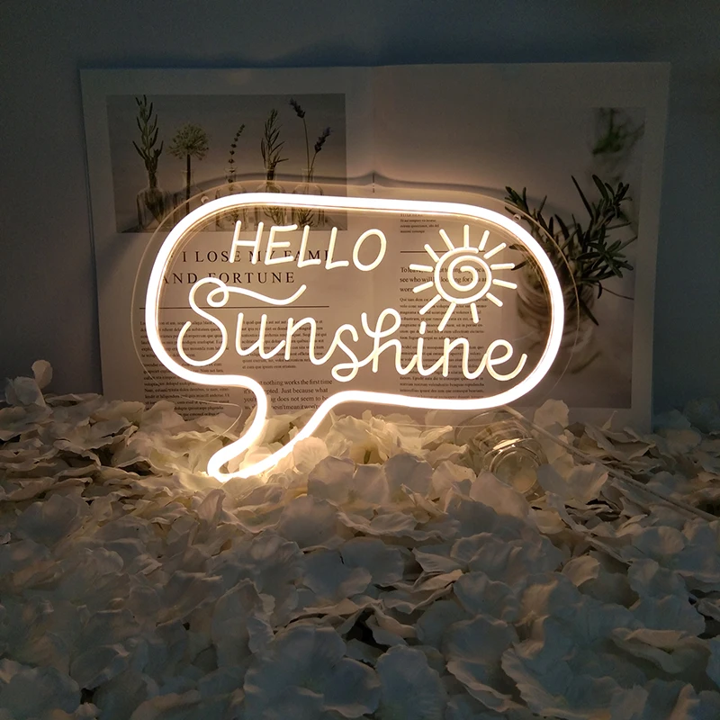 Desktop Decorative 3d Art Sculpture Letters Led Night Lamp Acrylic Sign ...