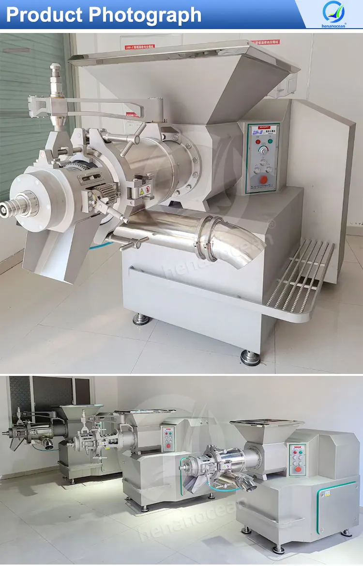 Ocean Goat Meat Bone Remove Grinding Machine Fish Debone Machine ...
