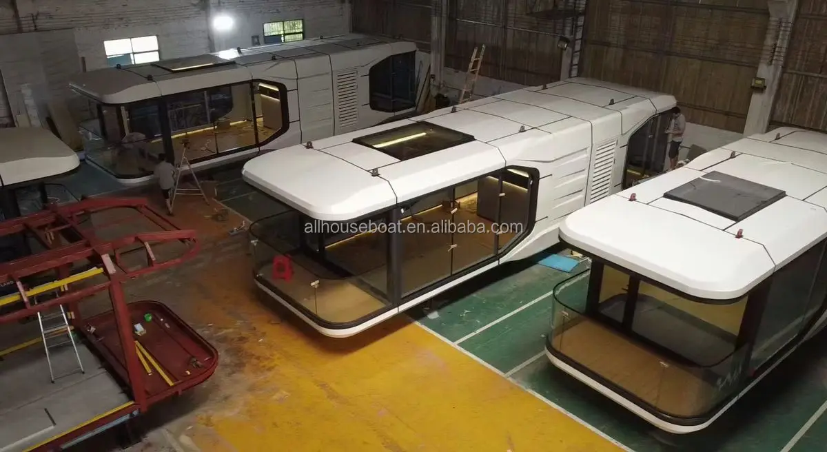 Allhouse HB-1370 Luxury Smart Floating Houseboat - New!