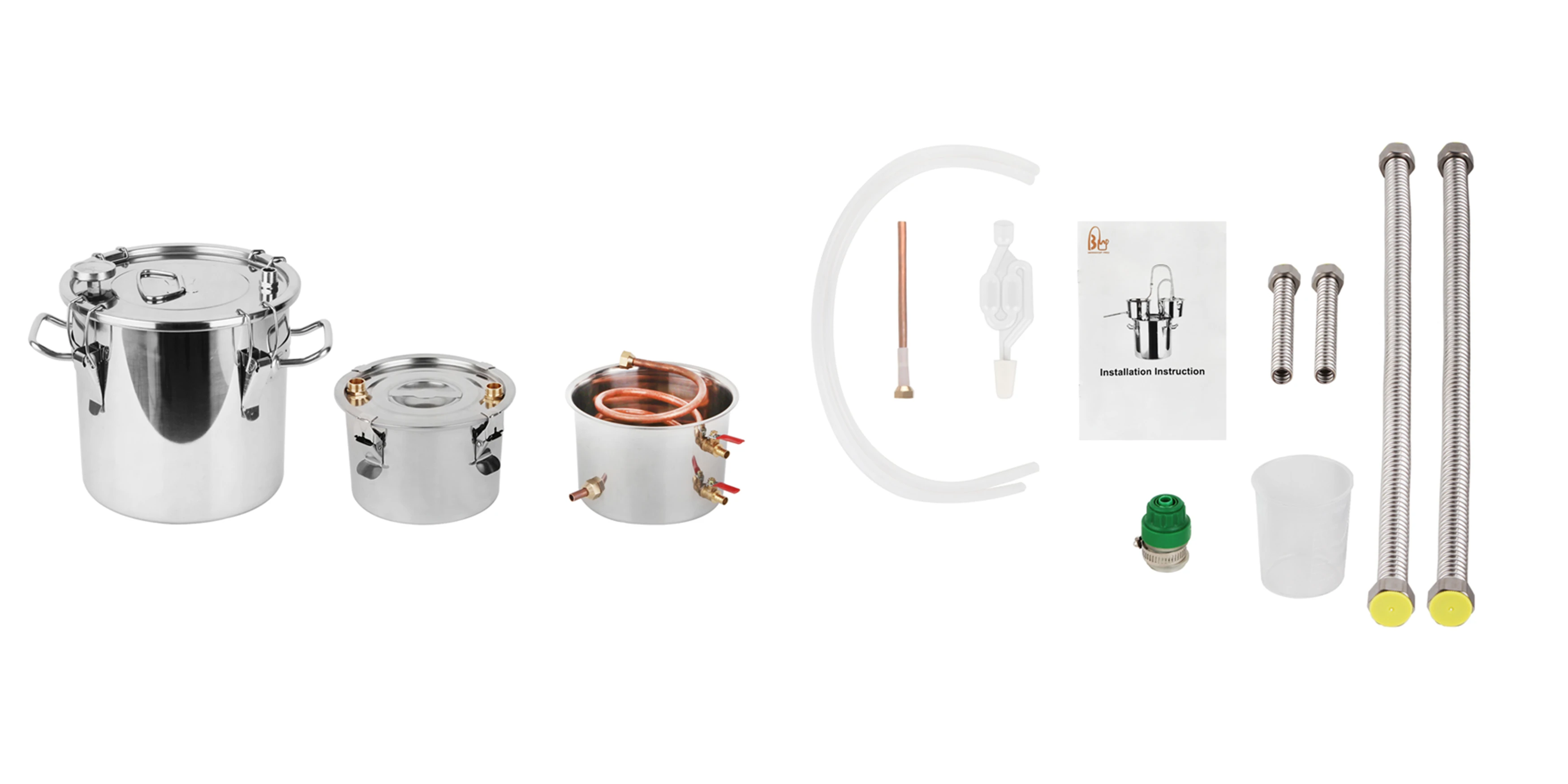 12L Mini Alcohol Distillation System Stills Distiller Pot for Wine ...