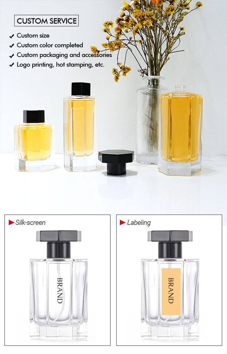 Empty High Quality Cylinder Transparent Oem Glass 50ml 100ml Perfume ...