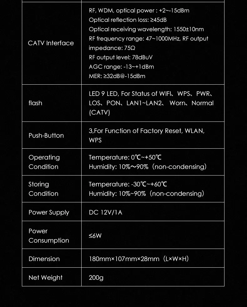 New Arrival Fiber Onu Xpon Onu 1g1f+catv+300mbps High Speed Wifi 2 ...